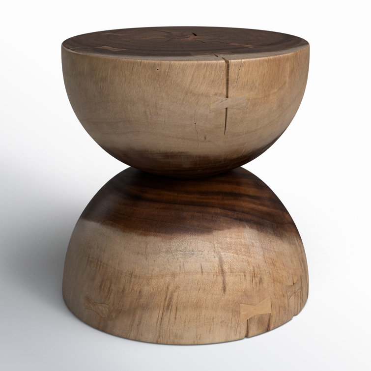 Ravi Solid Wood Accent Stool Birch Lane